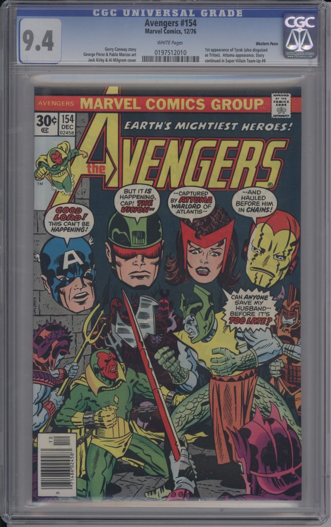 Avengers #154 Western Penn CGC 9.4 | It's All Just Comics