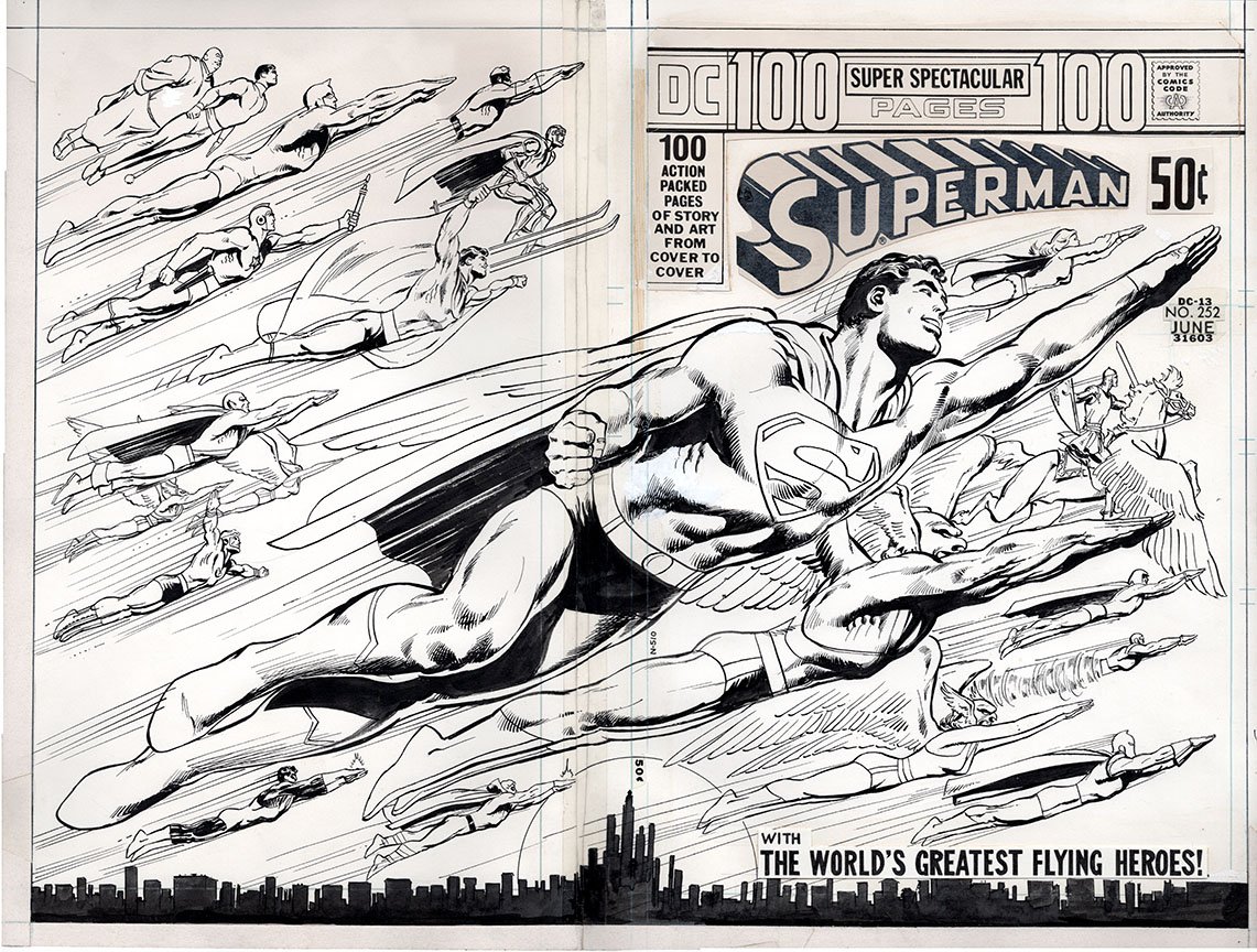 Graphic Collectibles Offering Neal Adams' Superman #252 Wraparound ...
