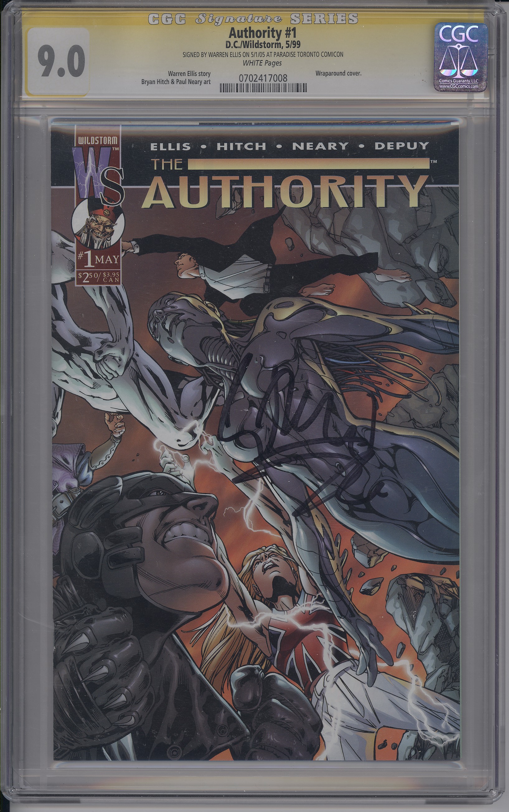 My Collection A-Z: The Authority #1 CGC 9.0 Warren Ellis Signature ...
