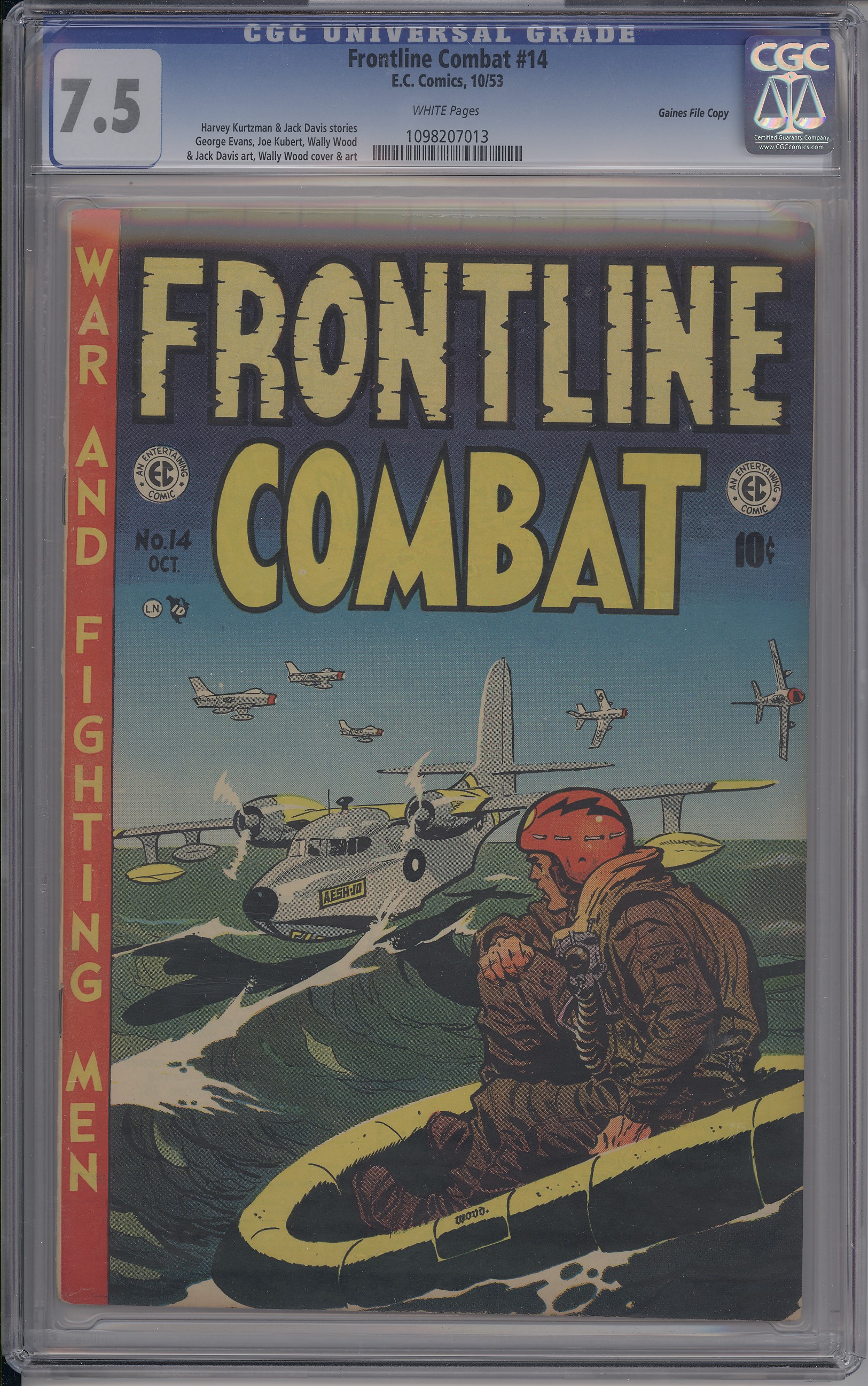 My Collection A-Z: Frontline Combat #14 CGC 7.5 Gaines File Pedigree ...