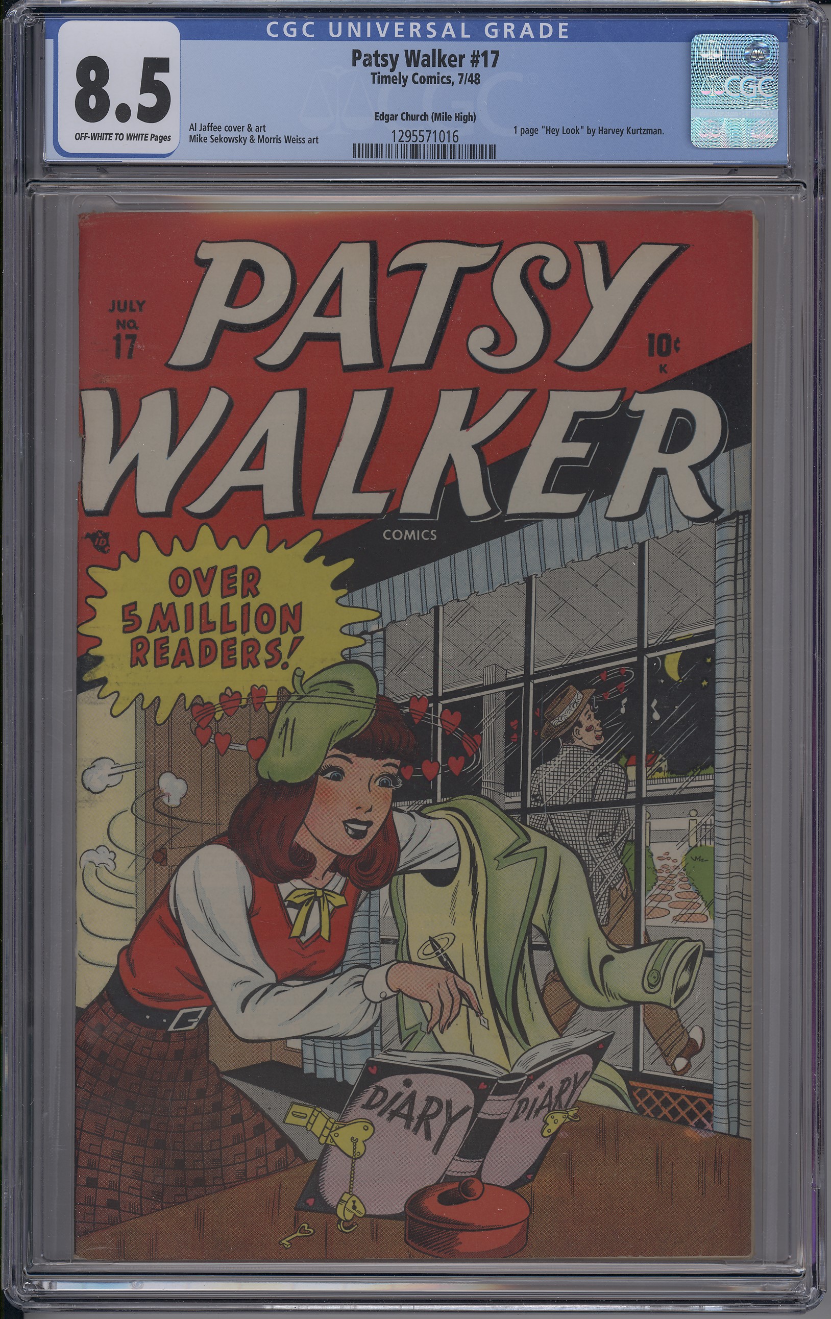 My Collection A-Z: Patsy Walker #17 CGC 8.5 Edgar Church/Mile High ...