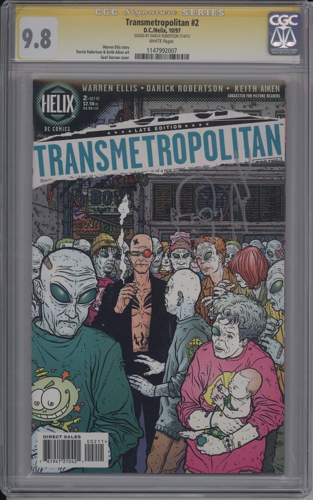 My Collection A-Z: Transmetropolitan #2 CGC 9.8 Darick Robertson ...